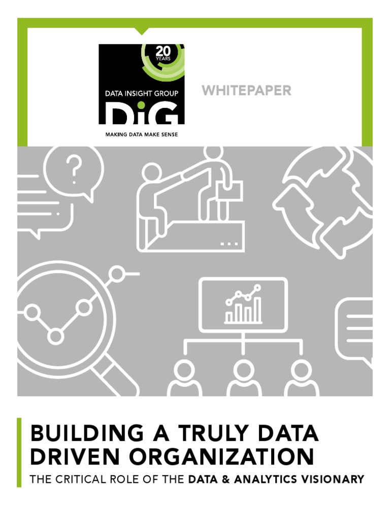 Building A Truly Data Driven Organization The Critical Role of The Data Analytics Visionary DiG ...