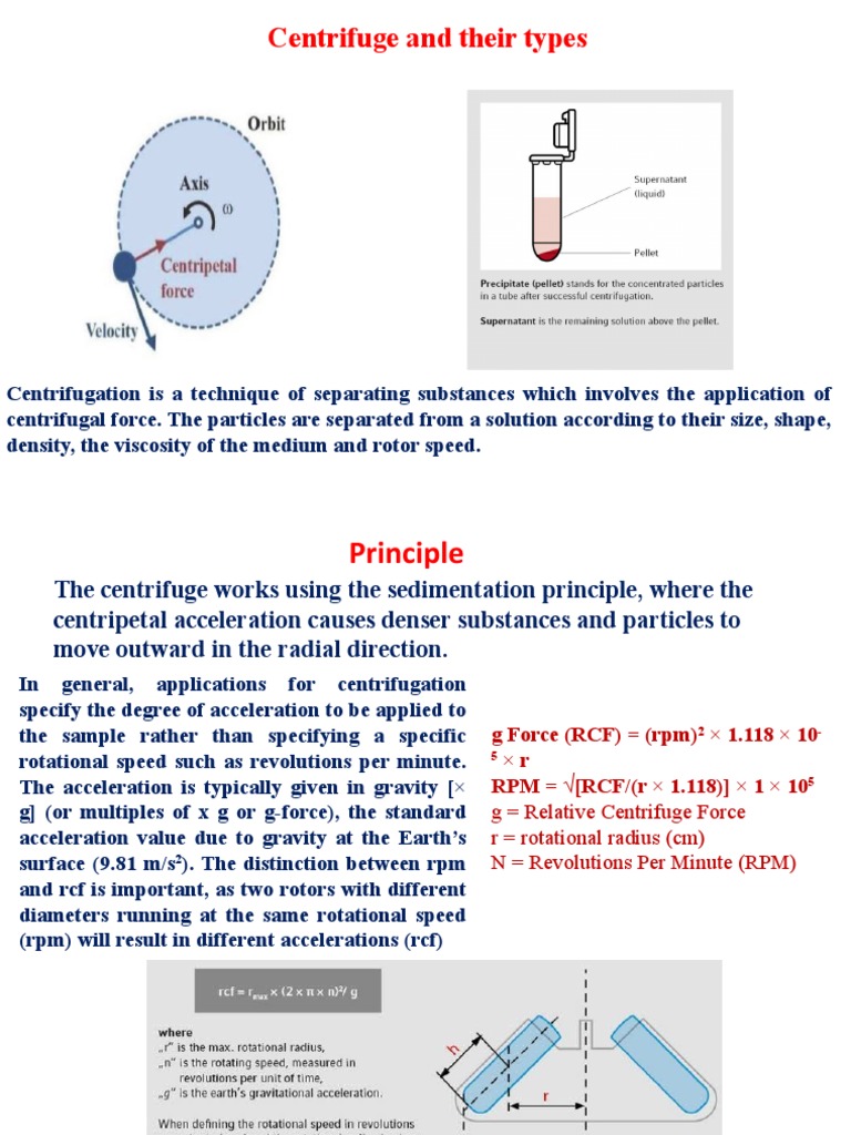 Centrifuge and Its Types | PDF | Centrifugation | Centrifuge