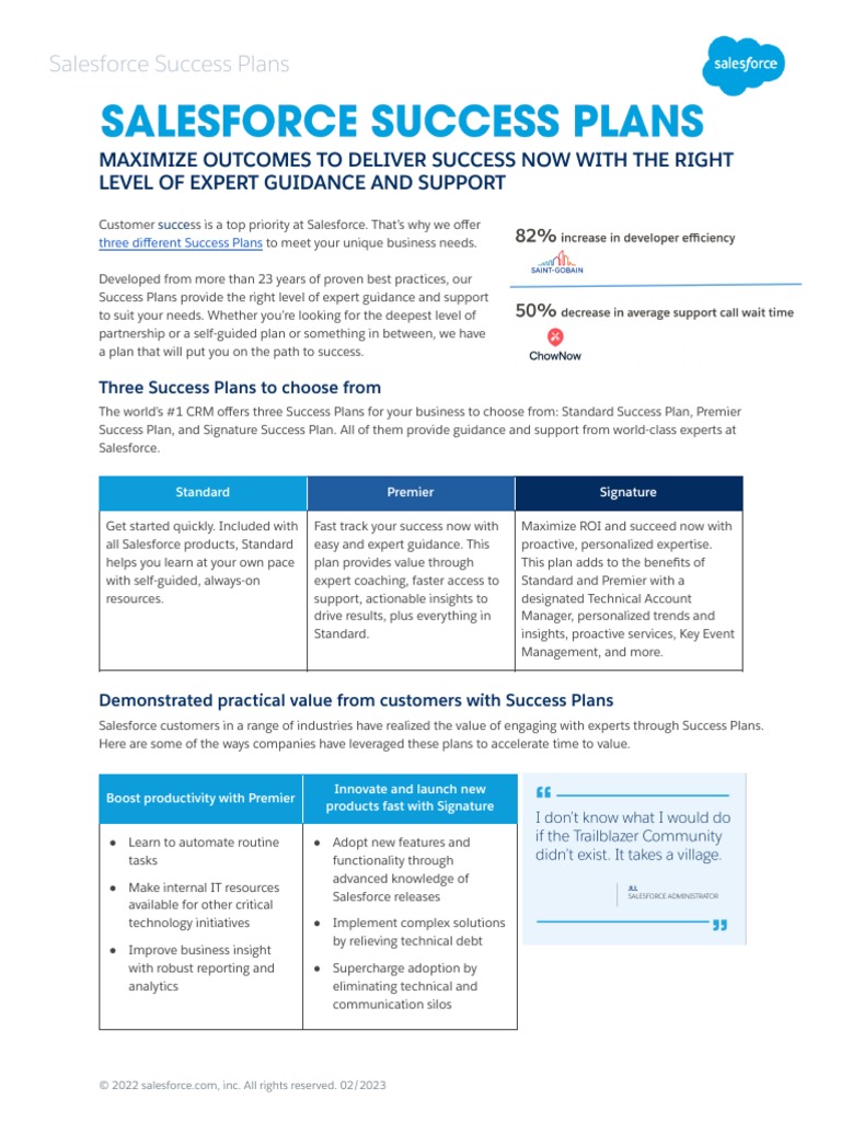 Datasheet All Success Plans | PDF