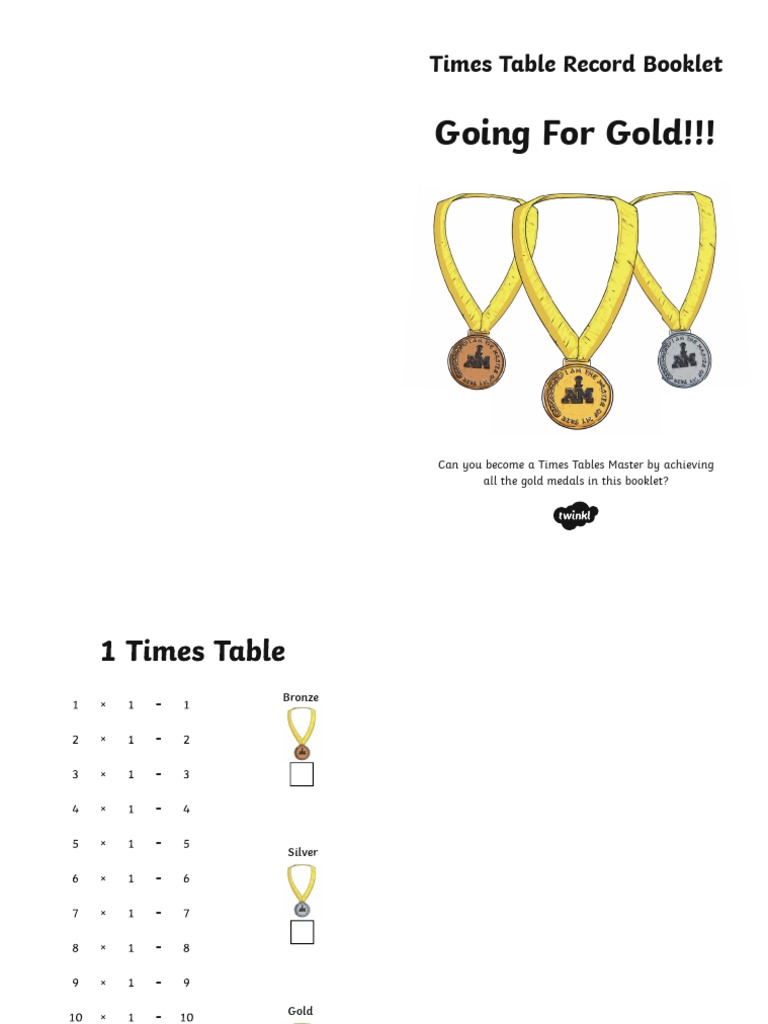 Times Tables Master Challenge | PDF | Home & Garden