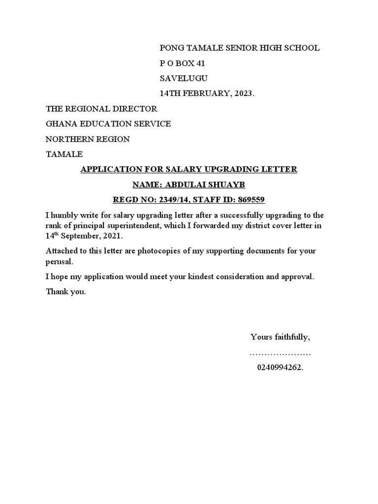 Pong Tamale Senior High School | PDF