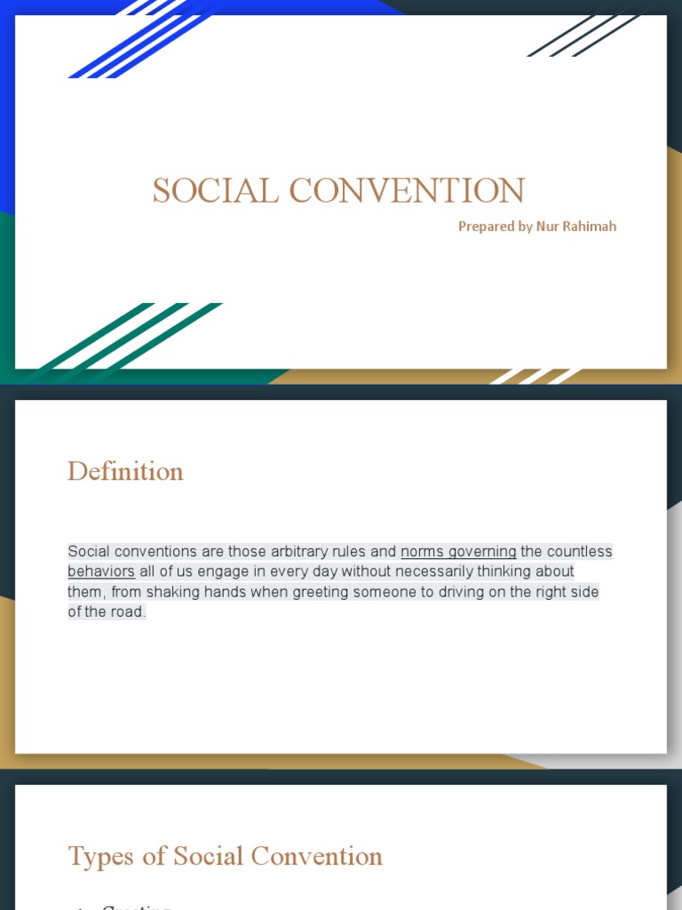 Social Convention | PDF | Conversation | Reason