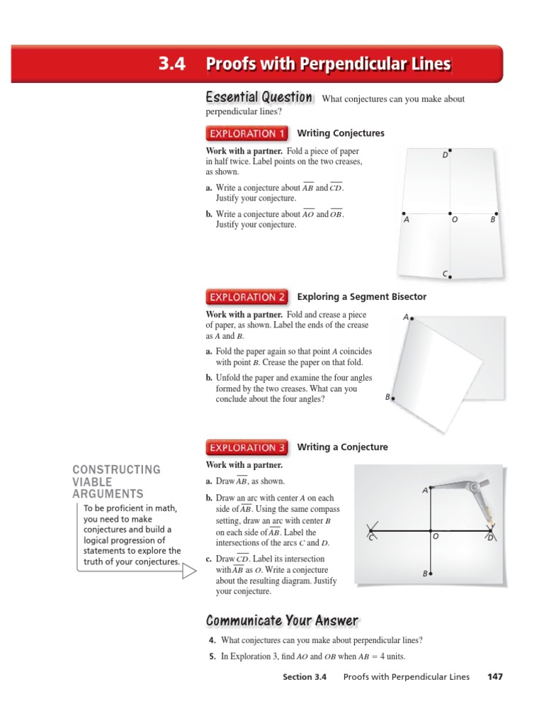 Geometry 3.4 | PDF | Perpendicular | Sphere