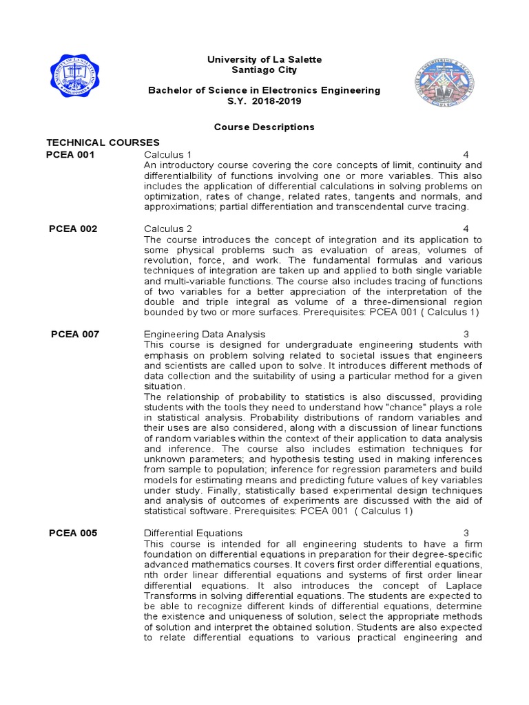 Course Description | PDF | Modulation | Electronic Engineering