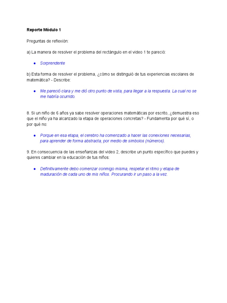 Reporte Módulo 1 | PDF