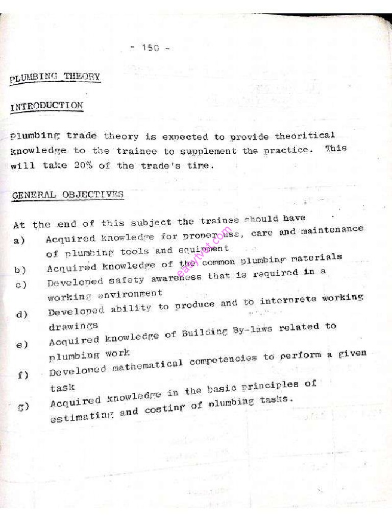 Plumbing Theory | PDF