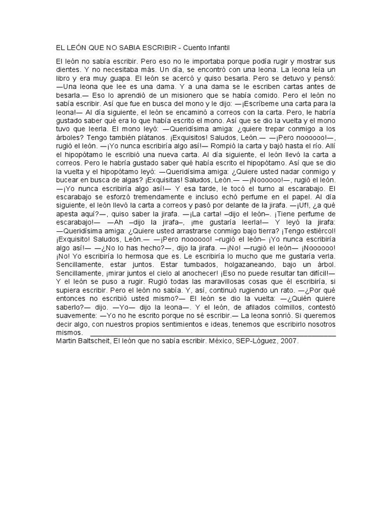 El león que no sabía escribir | PDF | Novela negra, policíaca y ...