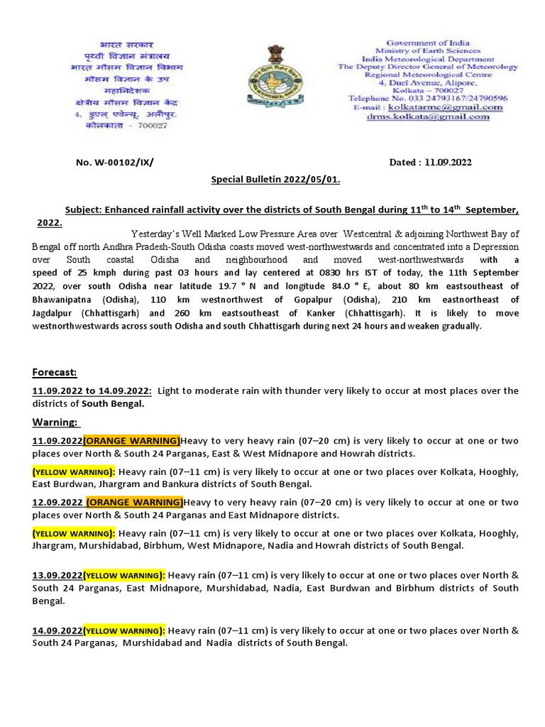WS Special Bulletin 11092022 | PDF