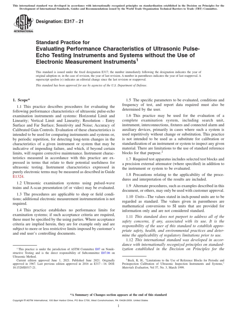 Astm e 317-21 | PDF | Decibel | Linearity