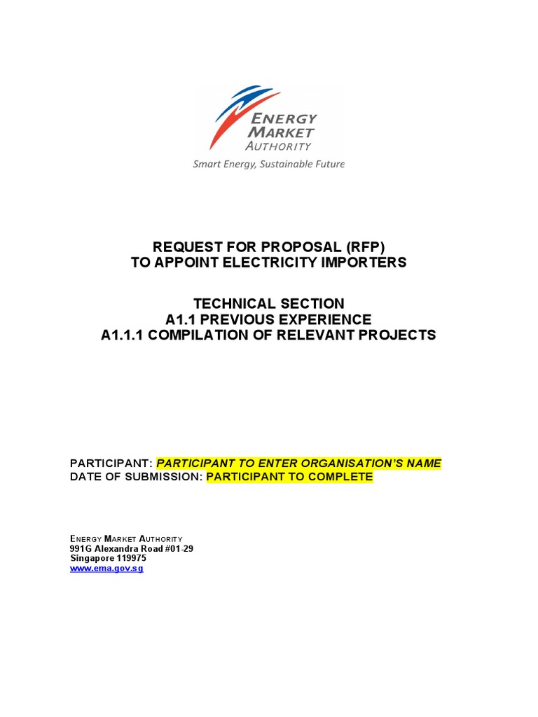 RFP Template A111 | PDF | Request For Proposal | Business Ethics