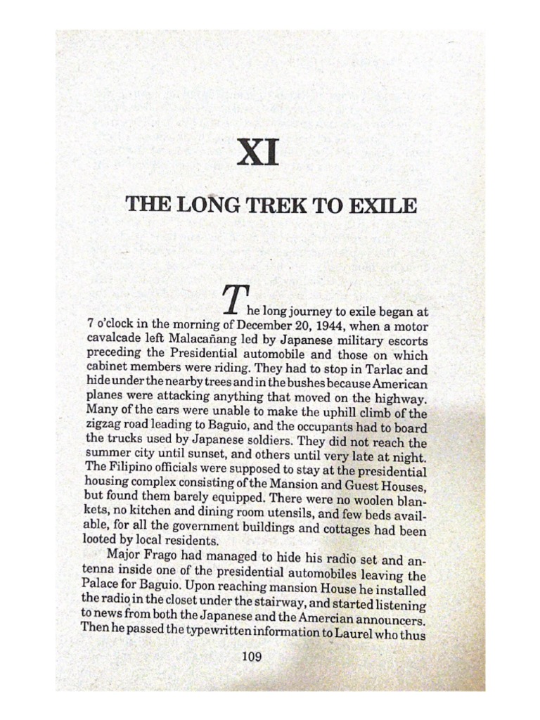 XI The Long Trek To Exile | PDF
