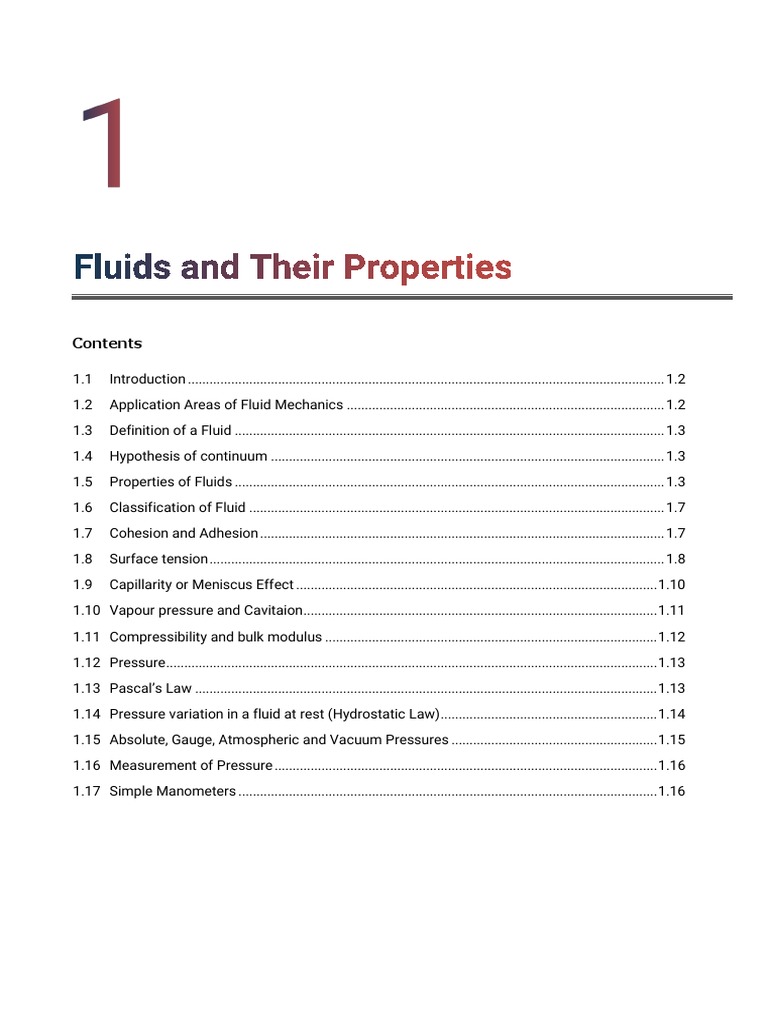 FMHM Fluid Mechanics Syllabus Overview | PDF | Viscosity | Fluid Mechanics