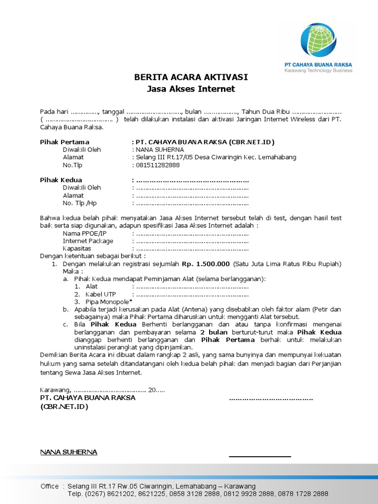 Form BA Pipa Dipinjamkan | PDF