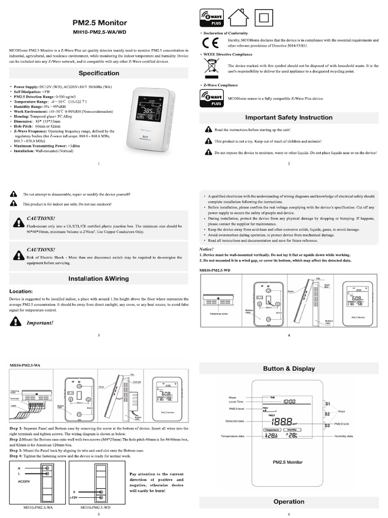 Mh10-Pm2.5-Wa - WD | PDF
