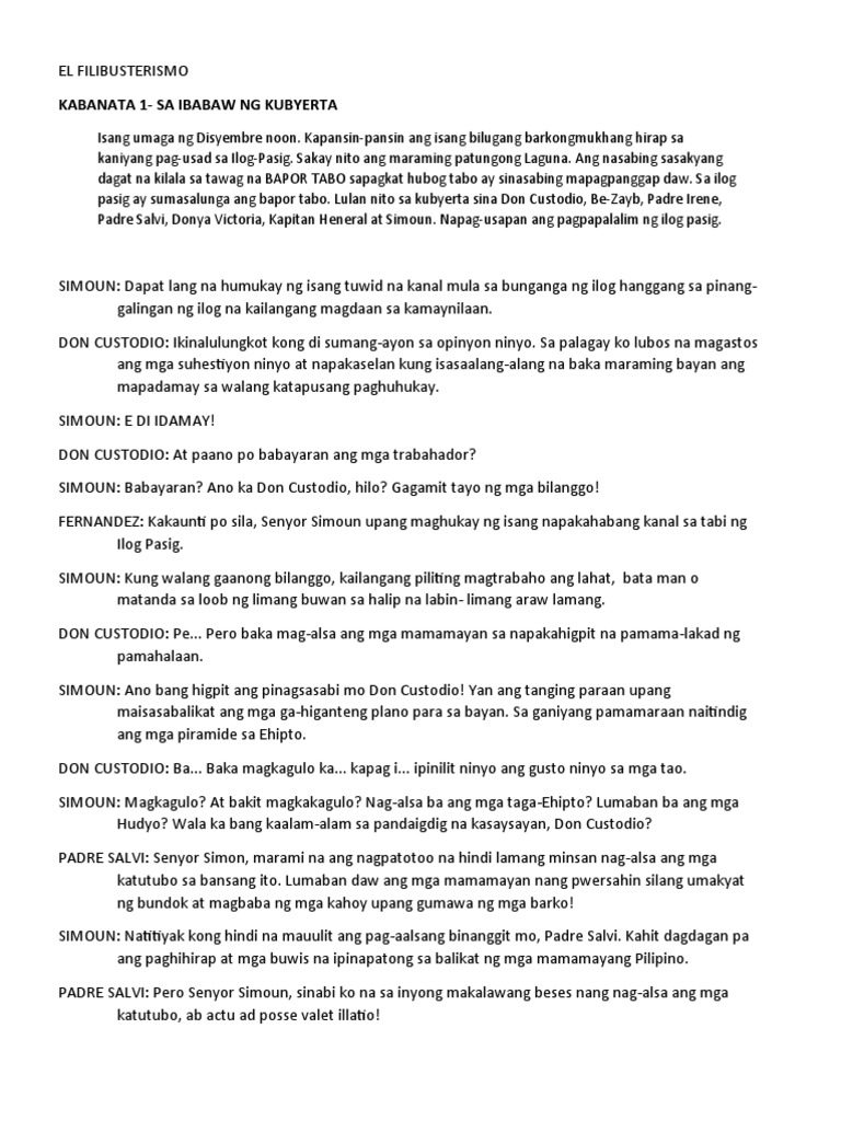El Filibusterismo | PDF
