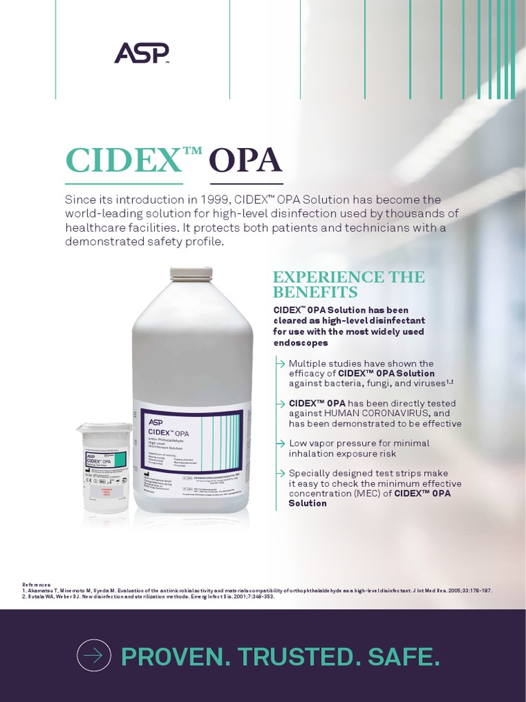 AD-110141-01-CT - H-MDR Cidex - OPA - Datasheet Corr Stand by MM - Digital | PDF | Disinfectant ...