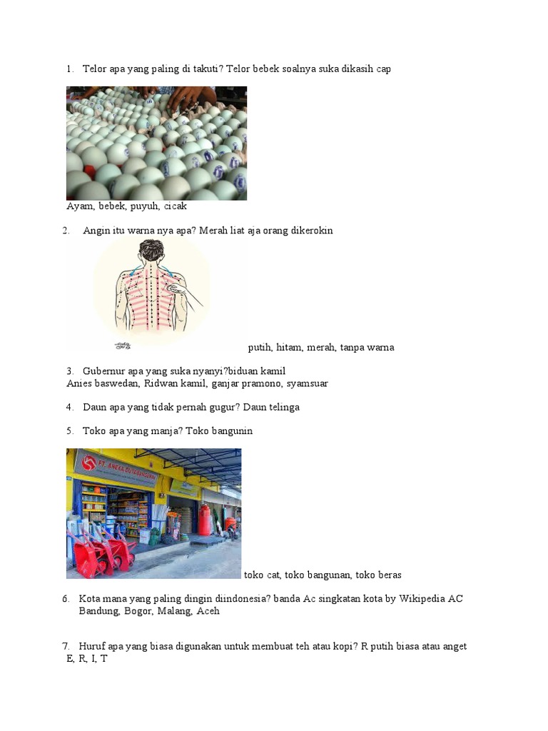 Tebak-Tebakan Kuis Individu | PDF