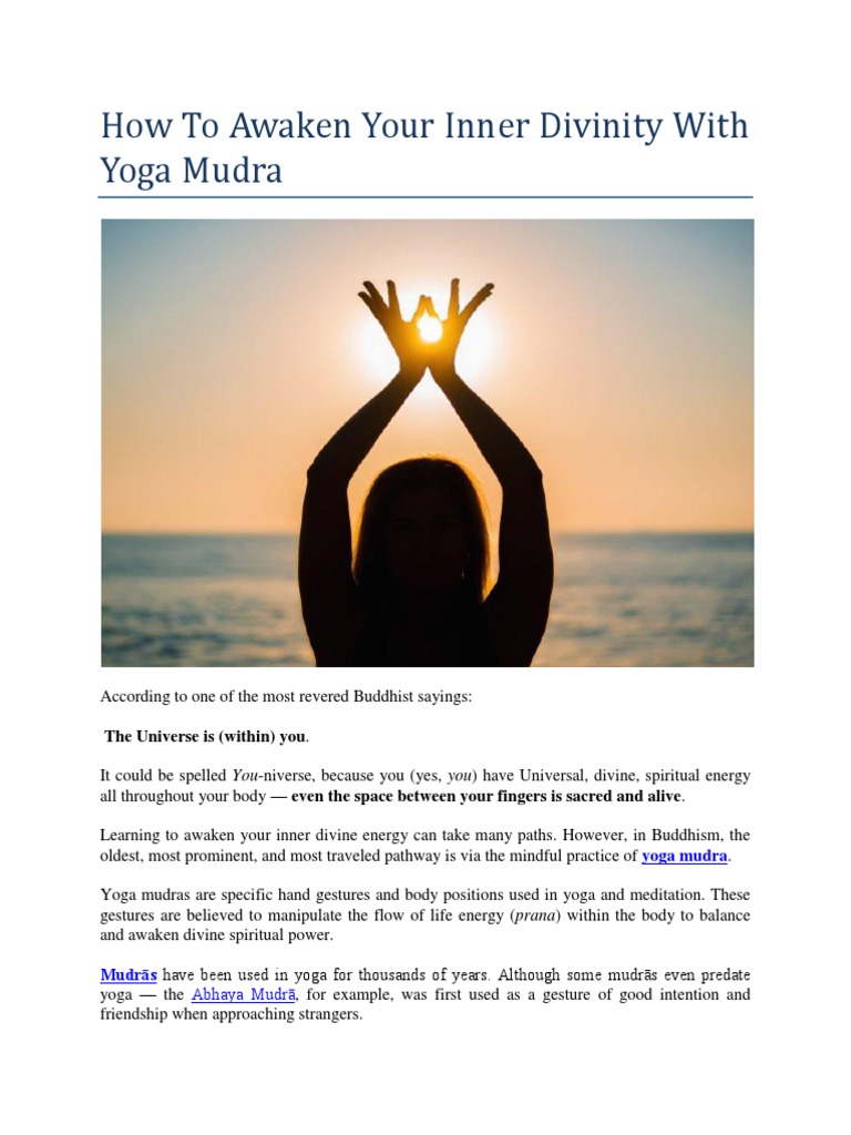 How To Awaken Your Inner Divinity With Y | PDF