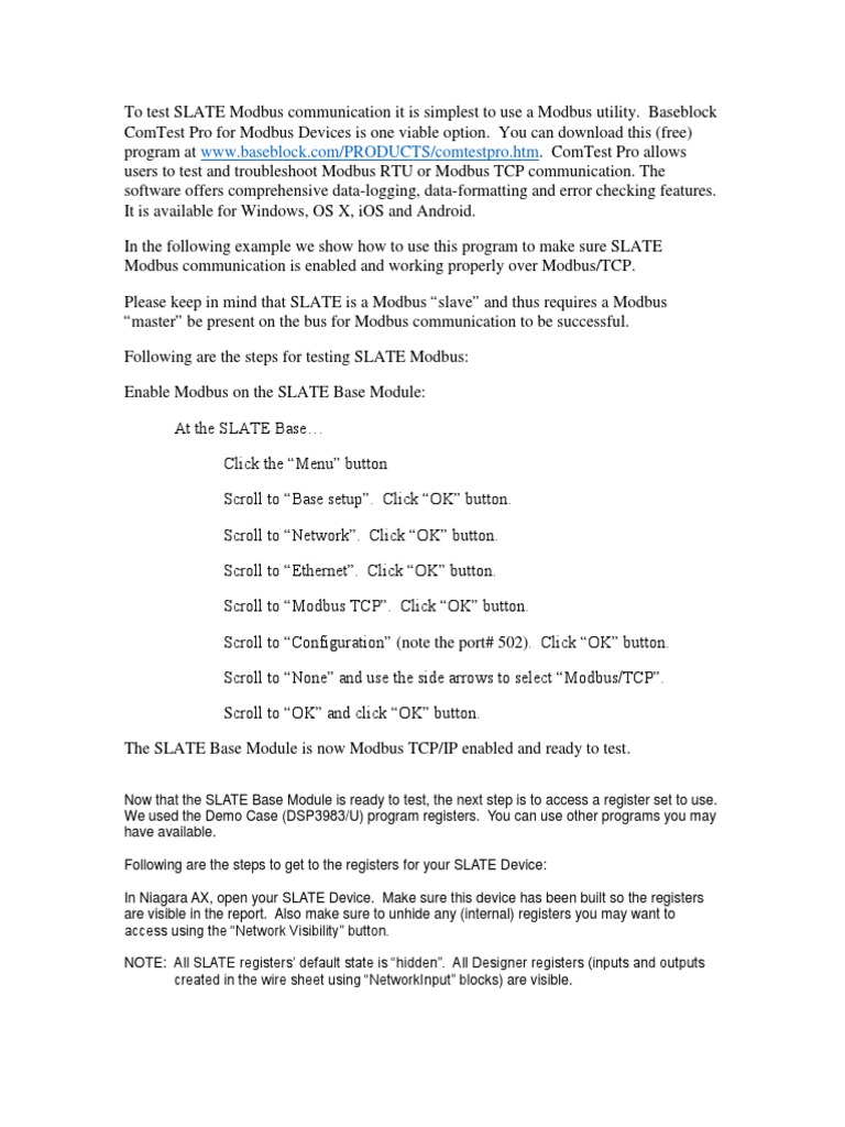 Modbus Testing | PDF | Computing | Computer Engineering