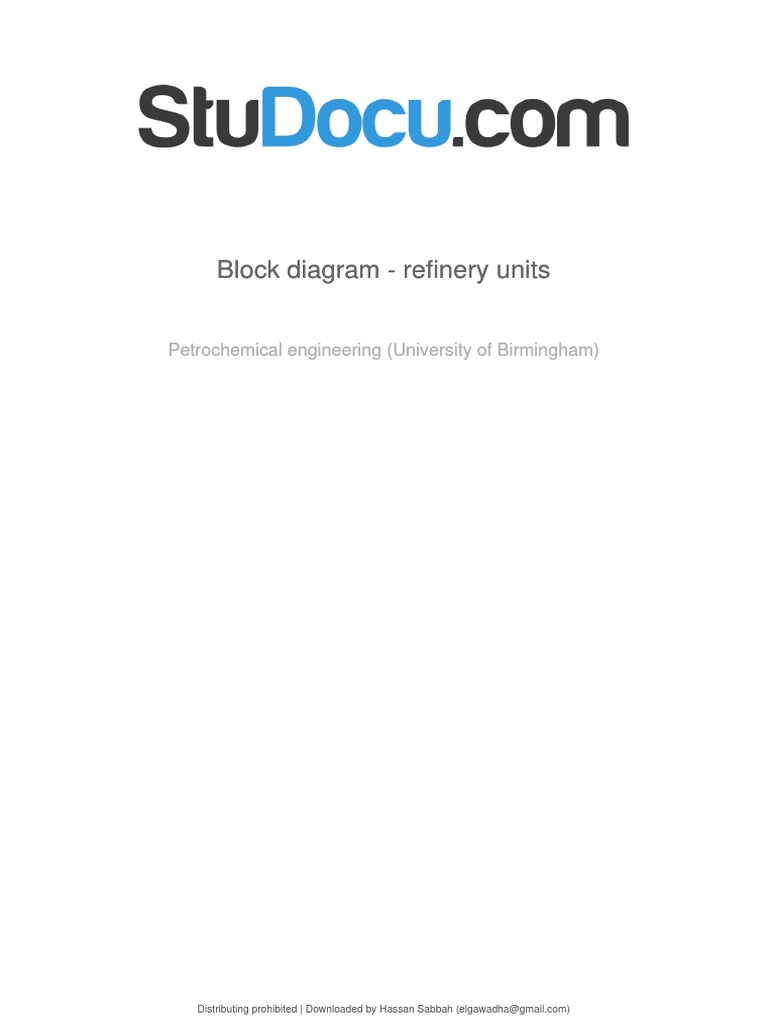 Block Diagram Refinery Units | PDF