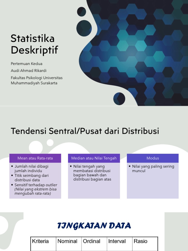 Statistika Deskriptif: Mean, Median, Modus | PDF