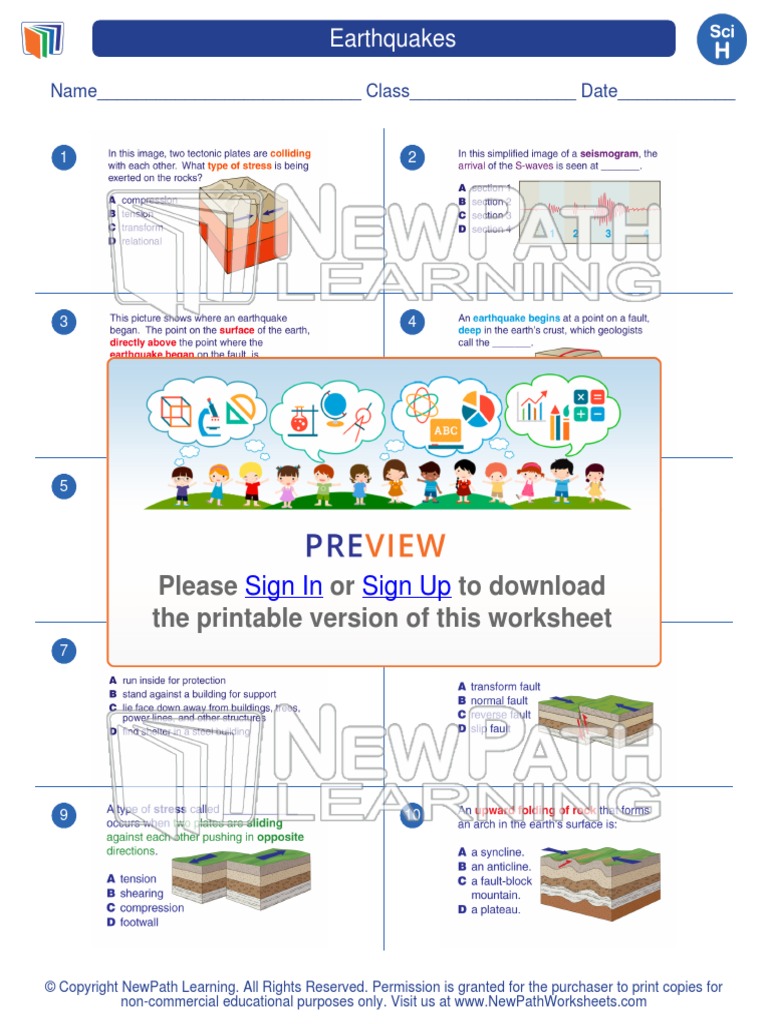 Worksheet Science Grade 8 Earthquakes 2035 0 | PDF | Business Law | Privacy