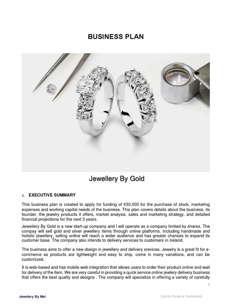Jewellery Business Plan 4 | PDF | E Commerce | Warehouse