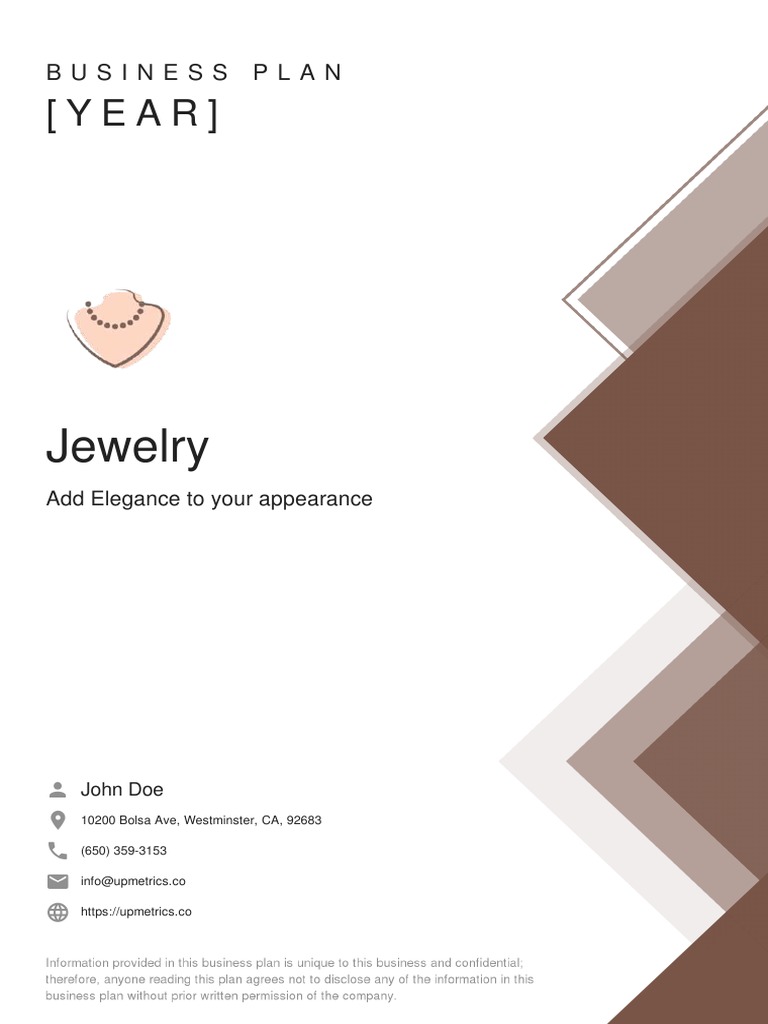 Jewellery Business Plan 3 | PDF | Jewellery | Marketing