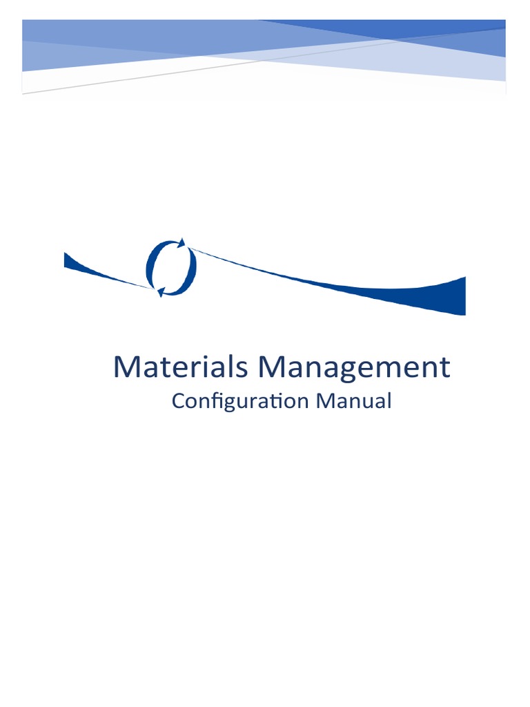 Materials Management Configuration Guide | PDF | Valuation (Finance ...