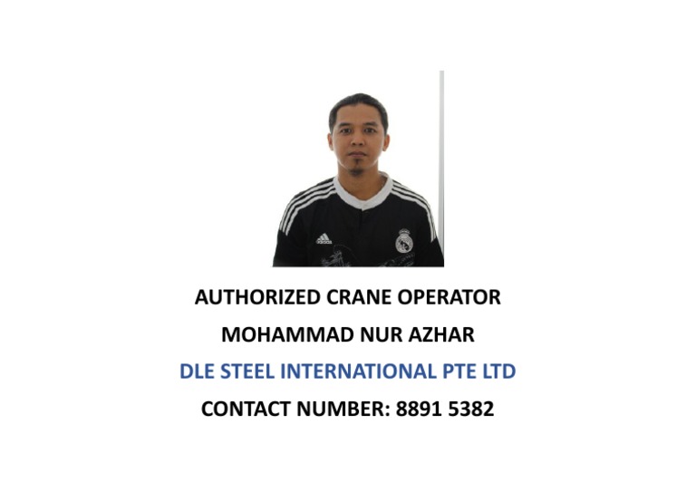Authorized Crane Operator | PDF