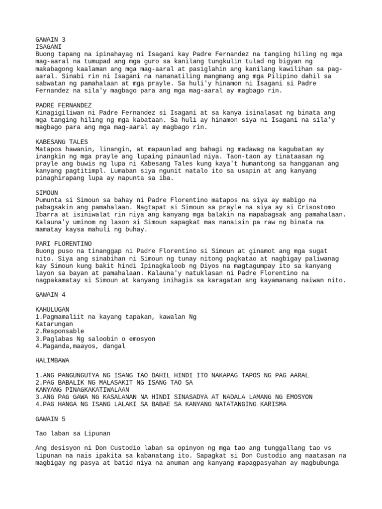 Filipino Answer | PDF