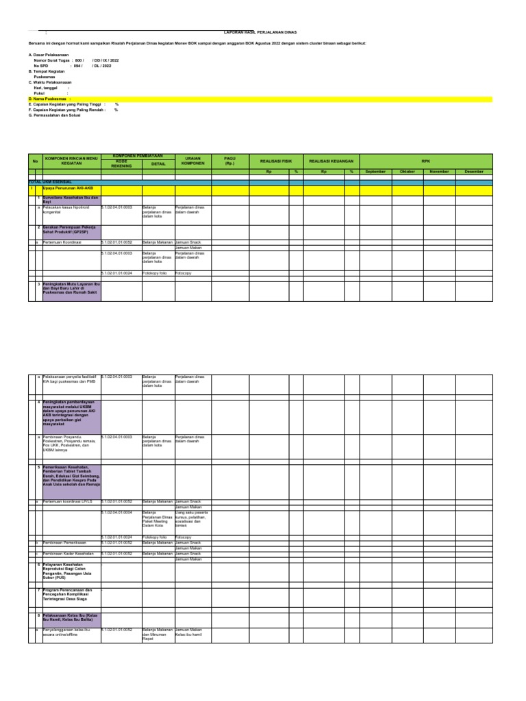 Revisi FX Format Risalah Perjadin (Laporan Evaluasi Bok) | PDF