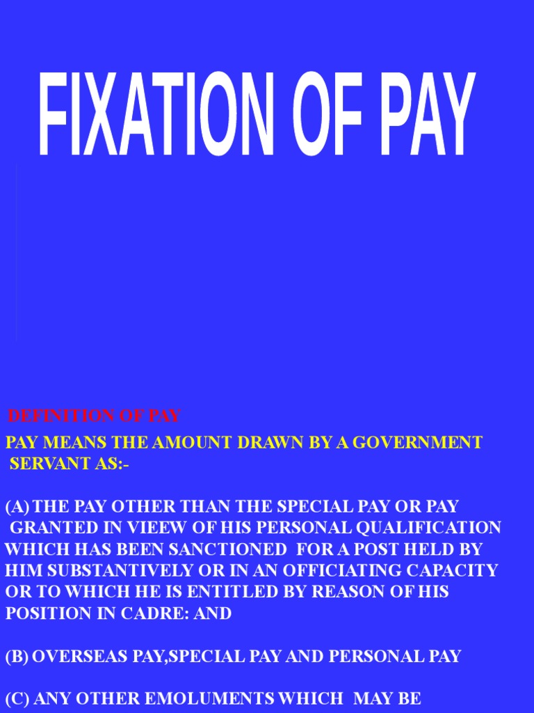 Pay Fixation | PDF | Government | Justice