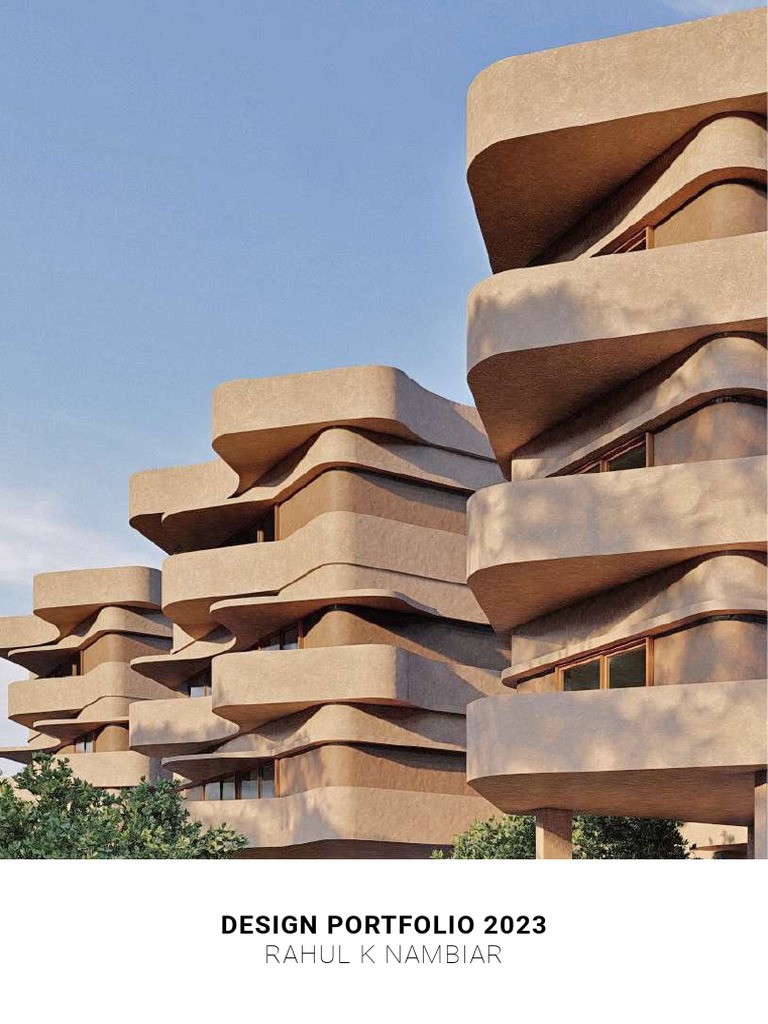 Rahul k Nambiar Design Portfolio 2023 | PDF | 3 D Computer Graphics | Architect