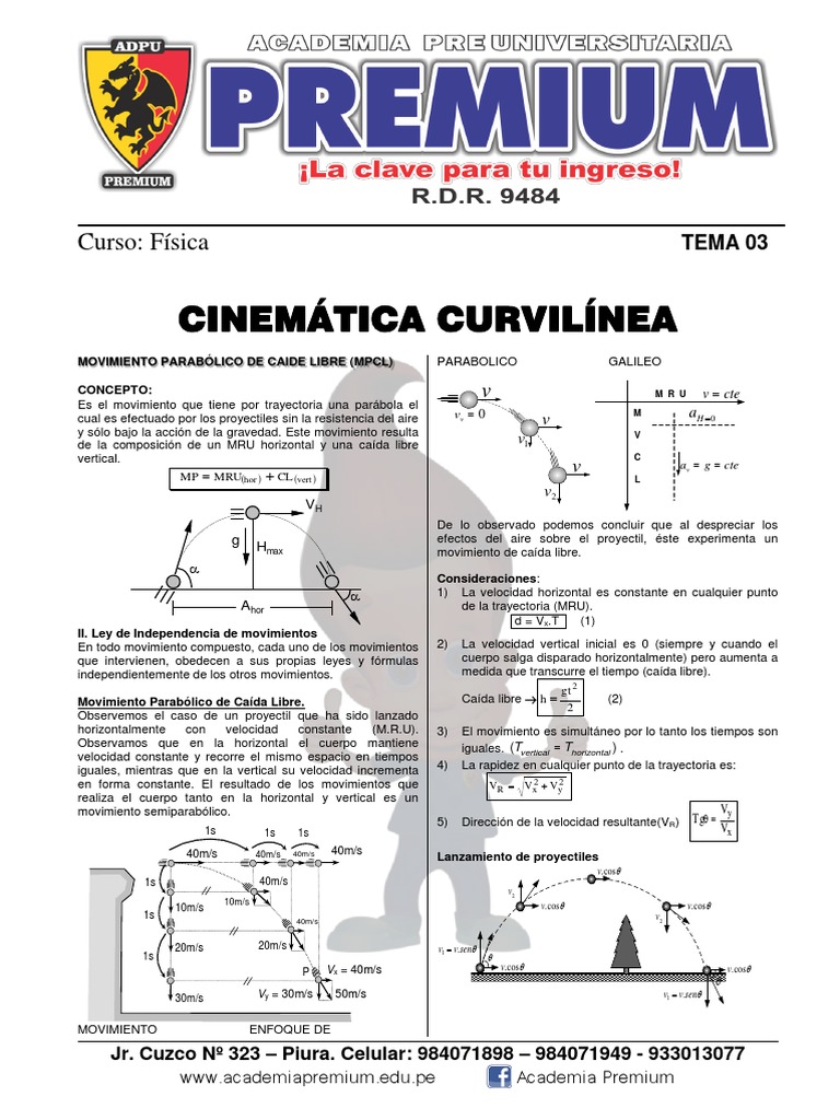 Tema 03 de Fisica - Cinematica II | PDF