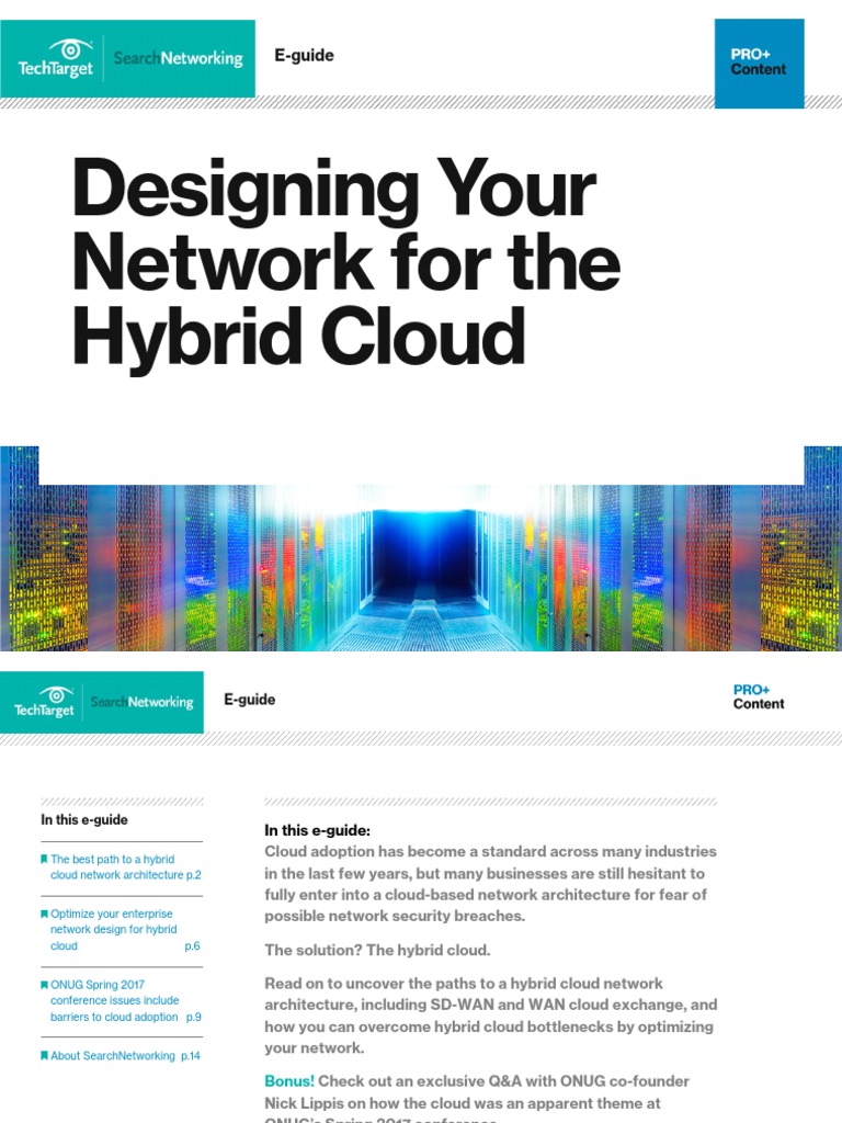 Designing Your Network For The Hybrid Cloud | PDF | Cloud Computing | Computer Network