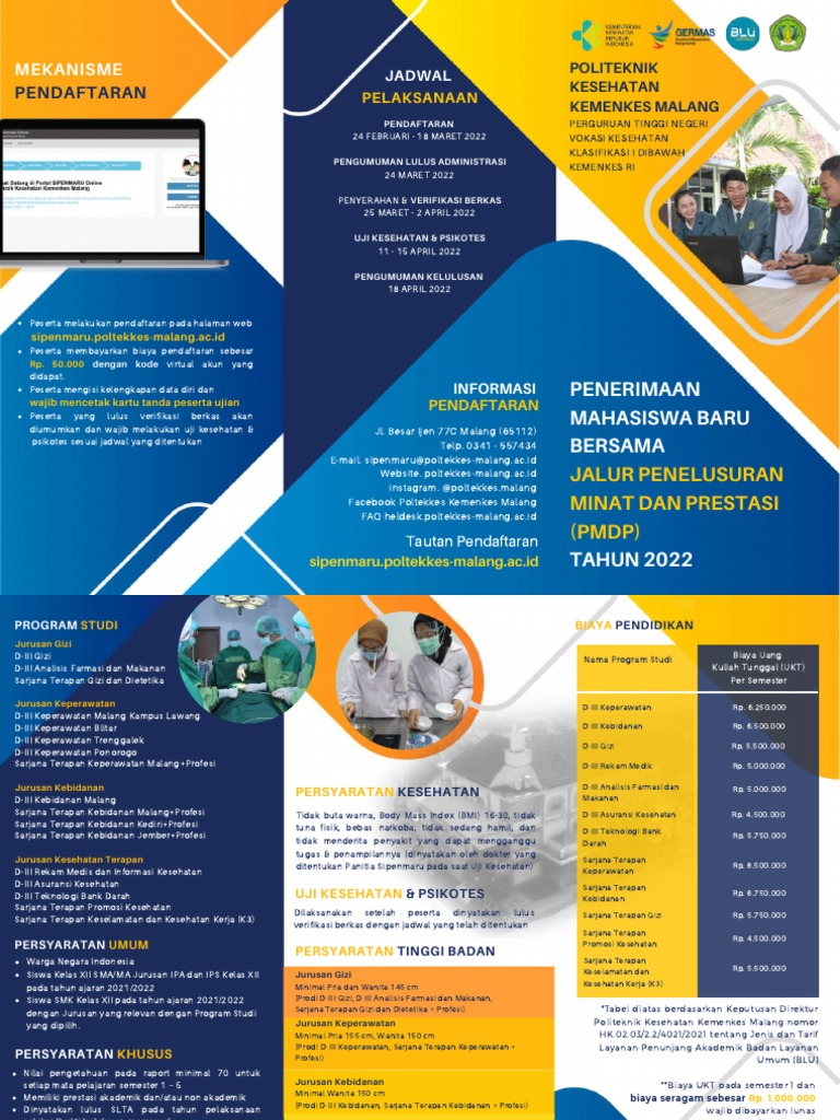 brosur_sipenmaru_jalur_pmdp_poltekkes_kemenkes_malang_tahun_2022_52798 ...