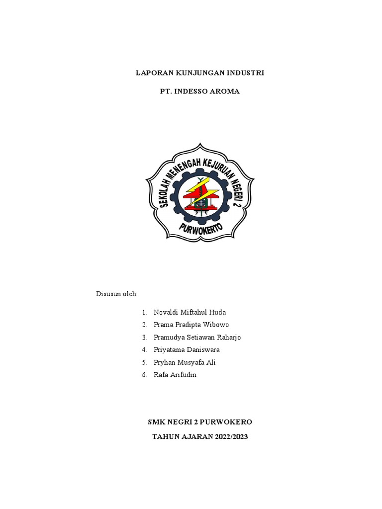 Kunjungan Industri di PT Indesso Aroma | PDF