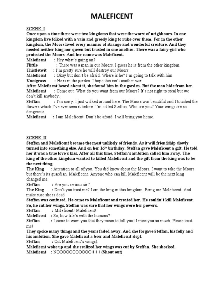 Maleficent | PDF | Sleeping Beauty