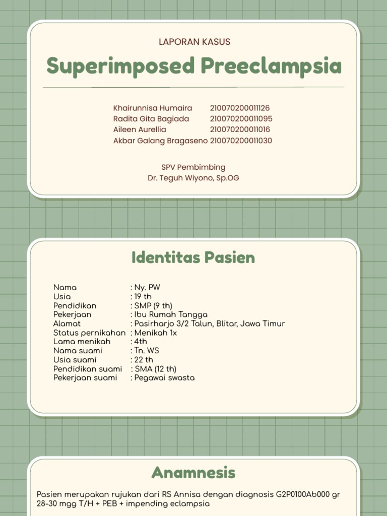 Lapsus Superimposed Preeklampsia | PDF