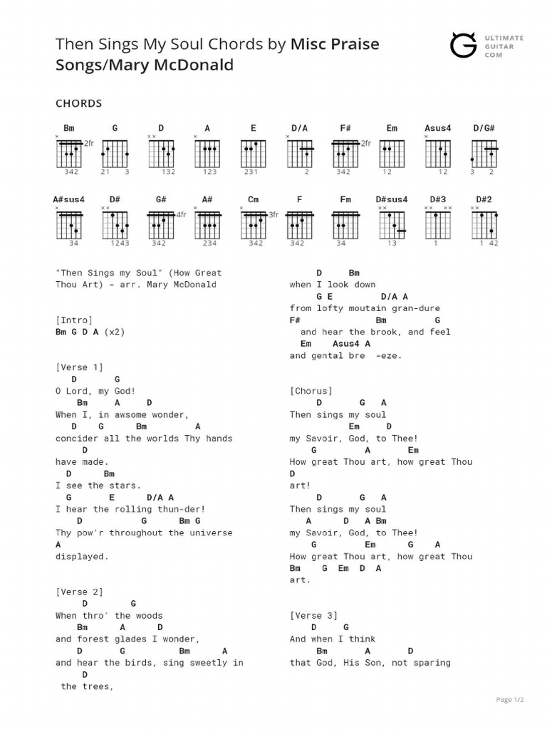 Then Sings My Soul Chords | PDF