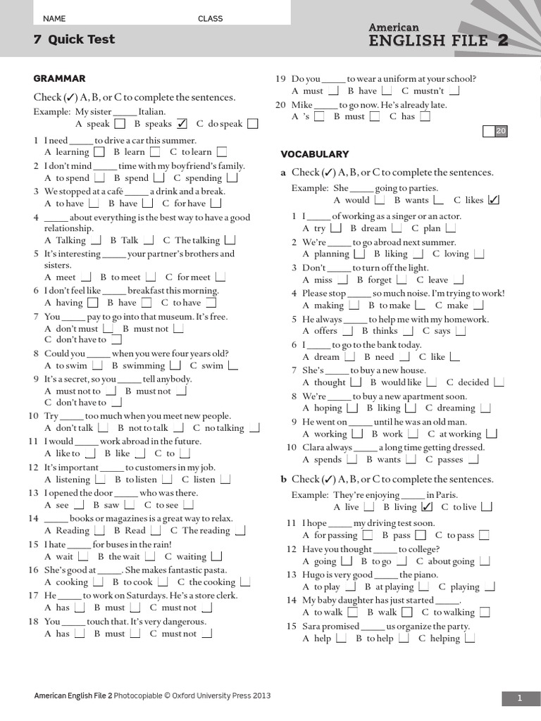 AEF2_File7_QuickTest | PDF