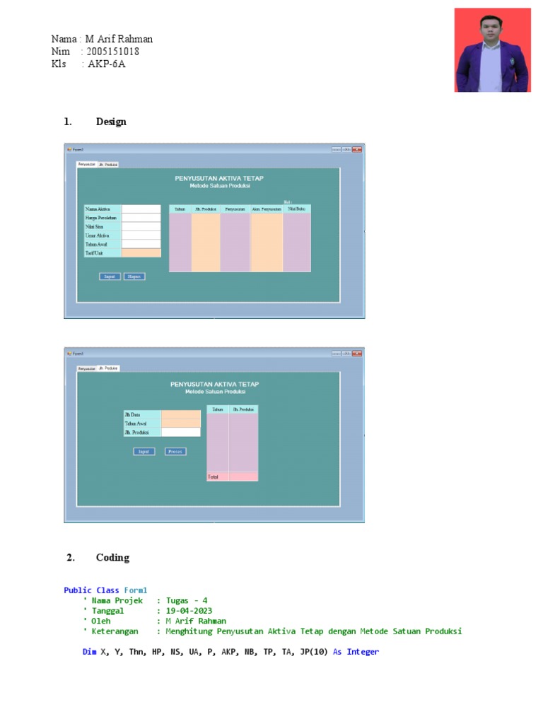 M Arif Rahman_Tugas 4_Pemograman Akuntansi | PDF | Computer Programming | Software Engineering