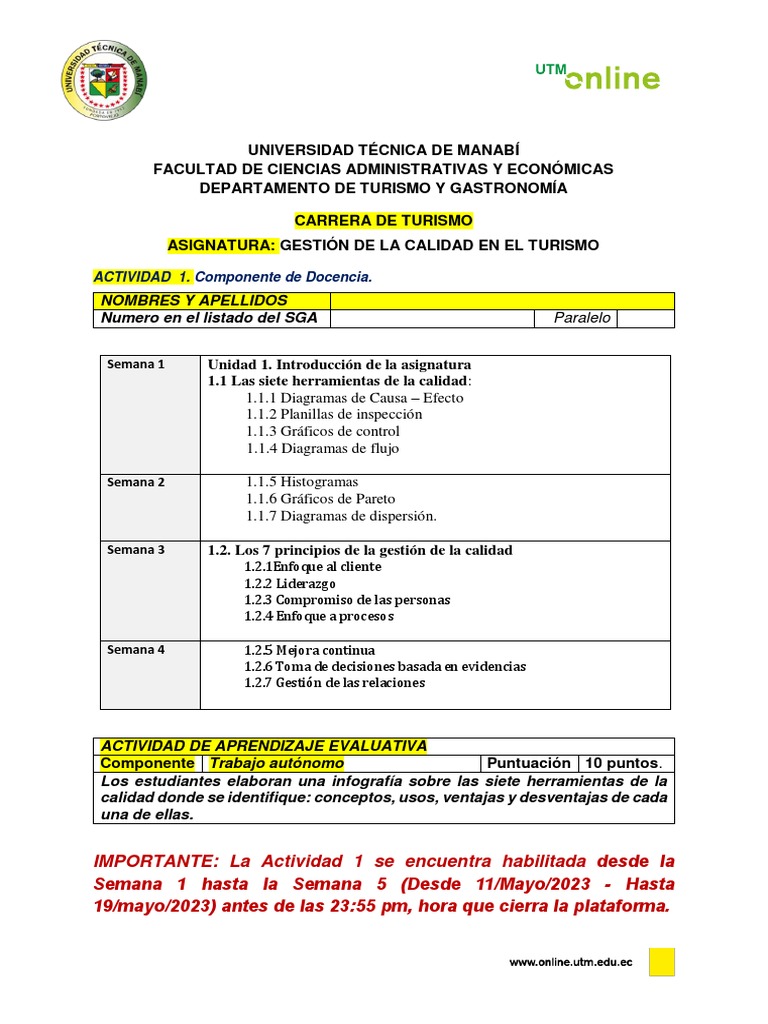 Actividad # 1, Unidad 1 Infografía - DOCENCIA 1 | PDF