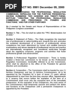 Ra 8981 Summary | PDF | Licensure | Profession