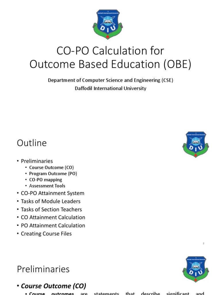 OBE CO-PO Calculation Method | Download Free PDF | Cognitive Science | Behavior Modification