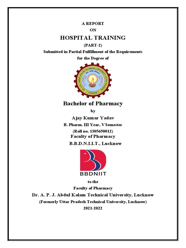 Hospital Training Complete | PDF