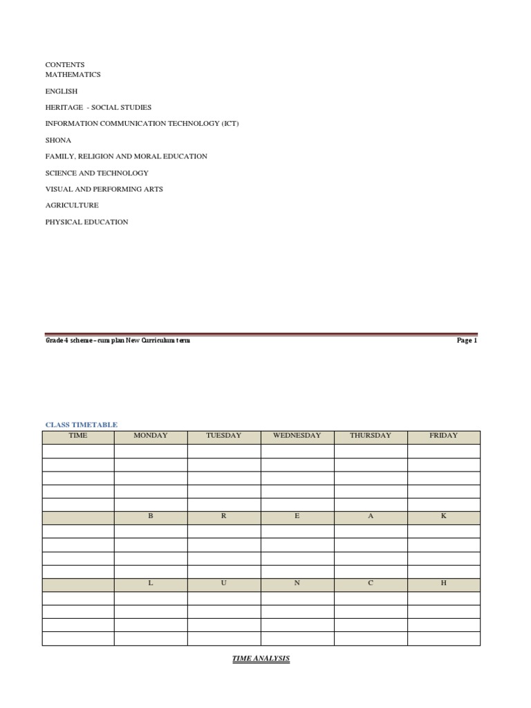 Grade 4 New Curriculum Overview | PDF | Curriculum | Mathematics