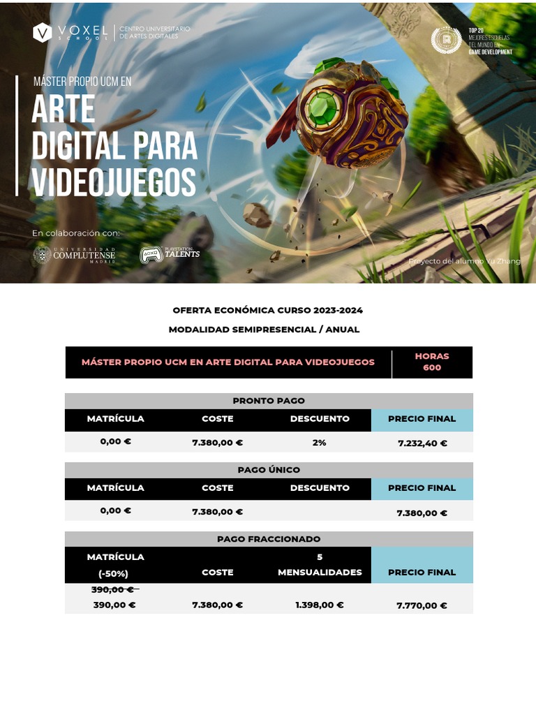 Rudolf Cicko 23 24 Máster Semipresencial Propio UCM en Arte Digital | PDF