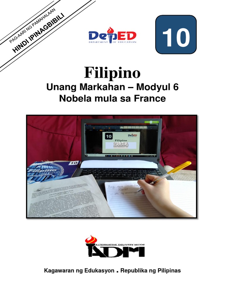 Filipino-10 WEEK6 q1 Mod6 Nobela-mula-sa-France | PDF
